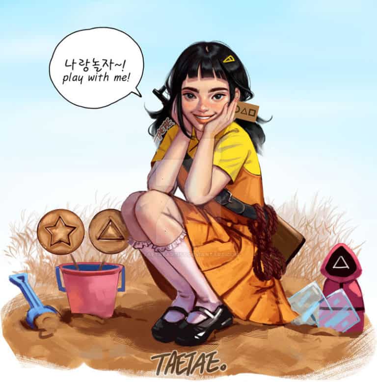 Creative Squid Game Fan Art You Haven't Seen Yet - Paintable