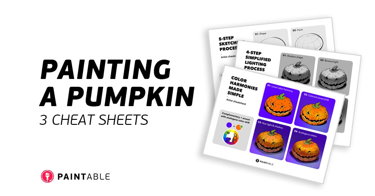Pumpkin Carving Cheat Sheets! - FREE - Paintable